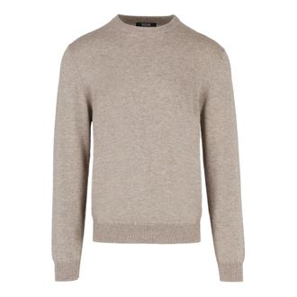 Bomboogie Homme, Pulls, Beige, Taille: XL Pull ras du cou en laine m&eacute;rinos teint &agrave; froid