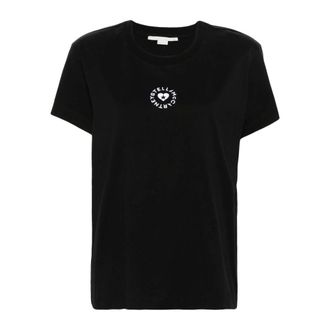 Stella McCartney T-shirt logo Lovestruck - Femme - Tops - Noir - Taille: 42 FR
