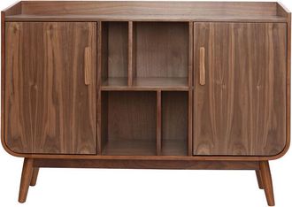 Miliboo Miliboo - Buffet vintage en bois fonc&eacute; noyer 2 portes L122 cm hallen