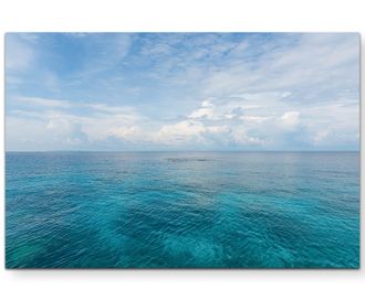 Paul Sinus Art Leinwandbilder | Bilder Leinwand 120x80cm azurblaues Meer in Thailand