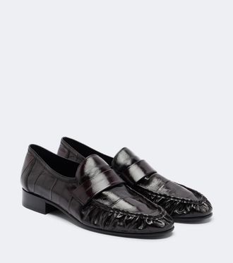 The Row Mocassins Soft en cuir danguille