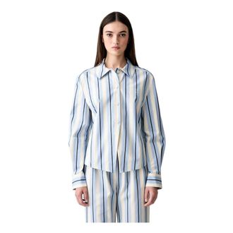 Stine Goya Ma&szlig;geschneiderte Bluse - - Blouses & Shirts - Damen - Blau - M