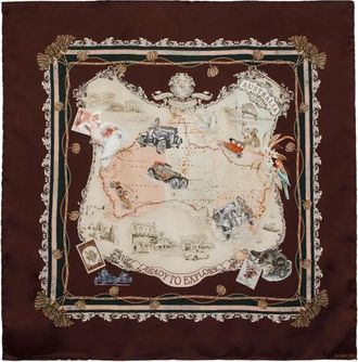 Zimmermann Scarf Printed Printed Silk Square 70