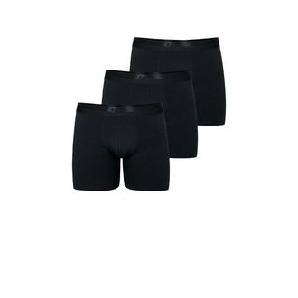 Eminence Lot de 3 boxers longs unis en coton m&eacute;lang&eacute;