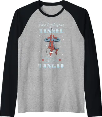 MARVEL Spider-Man Christmas Dont Get Tinsel in a Tangle Raglan