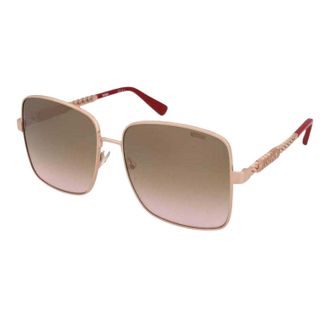 Moschino Brillenb&uuml;gel mit Logo-Sonnenbrille f&uuml;r Damen (Ros&eacute;gold/Gelb)