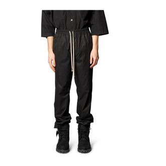 Rick Owens Femme, Pantalons, Noir, Taille: 44 FR Pantalon Long Slim &agrave; Cordon de Serrage