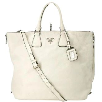 Prada Pre-owned Vintage Tote Bag - - Pre-owned - Damen - Wei&szlig; - ONE SIZE