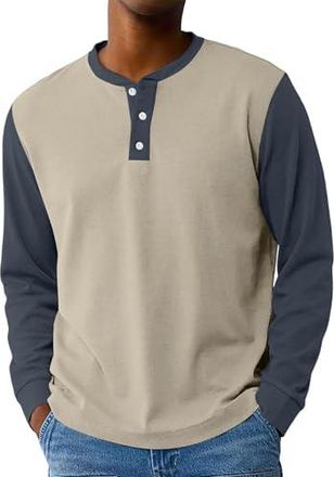 Generic Polo tendance pour homme, coupe classique, v&ecirc;tement de travail d&eacute;contract&eacute;, chemise boutonn&eacute;e, l&eacute;ger et respirant, tuniques de vacances, beige, 3XL