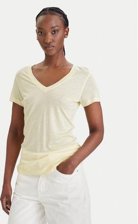 Guess T-Shirt W5GP31 KCSX2 Gelb Classic Fit