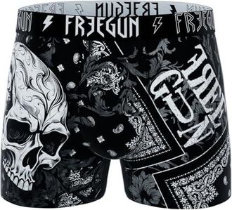 Freegun Boxer Homme Microfibre Skull T&ecirc;te de Mort (M, Skull Bandana)