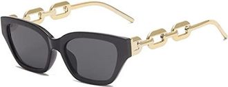 Generic Lunettes de soleil décoratives en chaîne en métal 2025 pour hommes et pour femmes, décoration de parasol, lunettes de soleil oeil de chat (couleur : D