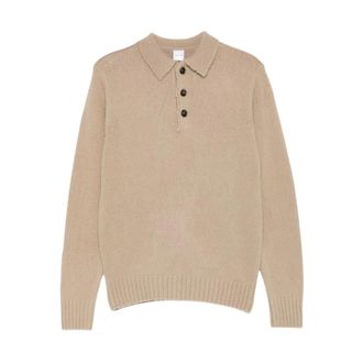 Aspesi Polo en coton avec boutons en nacre - Homme - Tops - Beige - Taille: XL