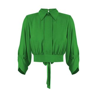 Elisabetta Franchi Camicia - - Blouses & Shirts - Damen - Gr&uuml;n - S