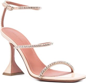 Amina Muaddi Femme, Chaussures, Rose, Taille: 36 EU Pearly Sandal
