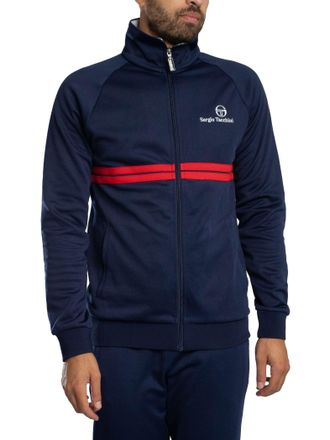 Sergio Tacchini Herren Neue Dallas Trainingsjacke, Maritime Blue/White/Adrenaline Rush, XL