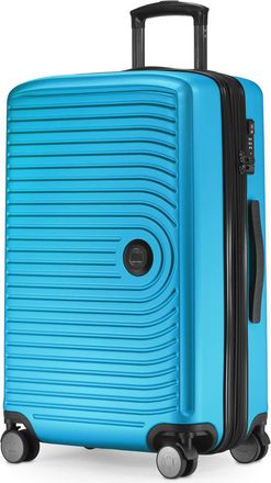HAUPTSTADTKOFFER Mitte - Mittelgro&szlig;er Hartschalenkoffer, TSA, 4 Rollen, Check-In Gep&auml;ck mit 8 cm Volumenerweiterung, 68 cm, 88 L, Cyanblau