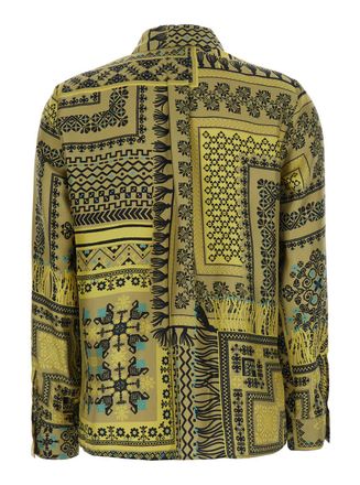 Momoni Womens Shirt, Yellow Silk Blouses
