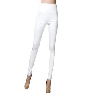 Generic Pantalon Serr&eacute; en Faux Cuir PU pour Femme, Pantalon Fin, Sexy, &Eacute;lastique, Extensible, Crayon, Slim, Automne Hiver