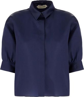 Alberta Ferretti Femme, Blouses et Chemises, Bleu, Taille: 38 FR Chemises