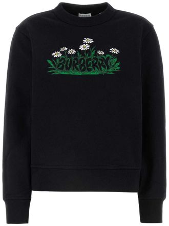 Burberry sweat &agrave; logo imprim&eacute; - Noir
