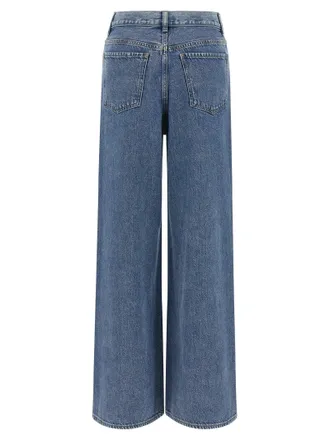 Theory High-Waisted Wide-Leg Jeans - Blue