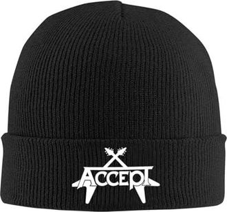 Generic Chapeau Homme, Accepte Le Logo du Groupe de Rock, Guitares Hommes, Femmes Unisex Chapeau tricot&eacute;, Bonnet, Bonnet Hiver Chaud Thermique No&euml;l Outdoor Cy
