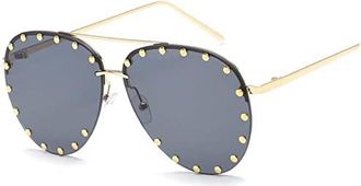 Generic Lunettes de soleil rétro en métal pour hommes et femmes lunettes de soleil pour vacances en plein air lunettes de tir dans la rue (couleur : B, taille