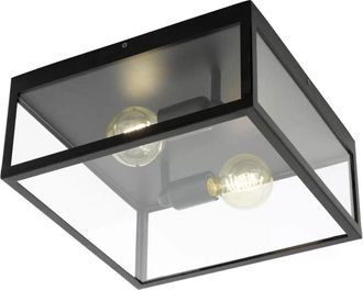 Eglo Neuwertig] Eglo Eckige Deckenleuchte Charterhouse Deckenlampe Hängeleuchte Lampe Schwarz B-Ware