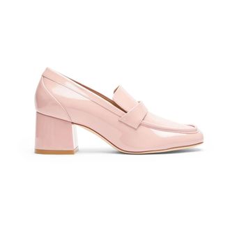 Stuart Weitzman Femme, Chaussures, Rose, Taille: 35 1/2 EU Mocassin Moderne à Talon Architecturale