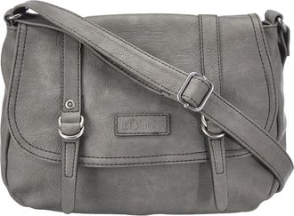 s.Oliver (Bags) Slouchy Pocket Bag 39.310.94.8876, Damen Schultertaschen, Grau (Grau 9465), 22x19x7 cm (B x H x T)