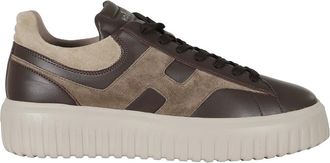 Hogan Homme, Chaussures, Brun, Taille: 41 1/2 EU H Stripes Baskets