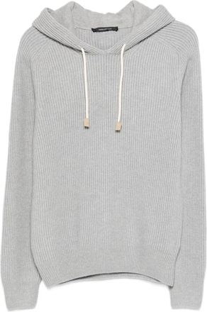 Tagliatore hoodie à détail noué - Gris