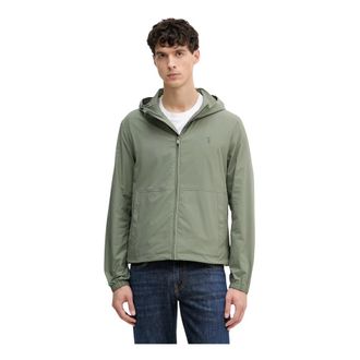 Trussardi Veste &agrave; capuche en microfibre - Homme - Vestes - Vert - Taille: L
