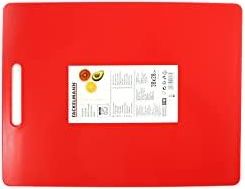 Fackelmann Fackelmann 521603 Schneidebrett in PL 37,5 x 25,5 cm, sortierte Farben: Gr&uuml;n, Rot, Orange, Menge: 1 St&uuml;ck, Polypropylen