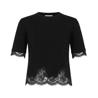 Ermanno Scervino Kurzarm-Pullover - - Tops - Damen - Schwarzk - L