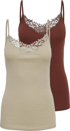 Only ONLKIRA Life LACE Singlet 2PACK NOOS