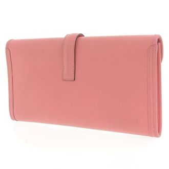 Herm&egrave;s Pre-owned Cuir pochettes-minaudieres - Femme - Pre-owned - Rose - Taille: ONE Size
