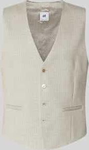 Atelier Torino Weste mit V-Ausschnitt und Paspeltaschen