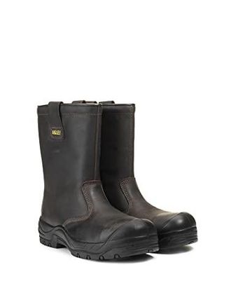 Aigle Homme IOLAR S3, Botte de S&eacute;curit&eacute;, Dark Brown, 45 EU