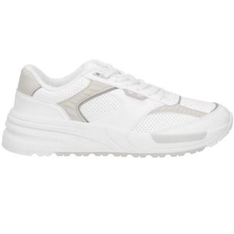 Emporio Armani Emporio Armani Ea7, Homme, Chaussures, Blanc, Taille: 37 1/3 EU Baskets Blanches avec Inserts Contrastés