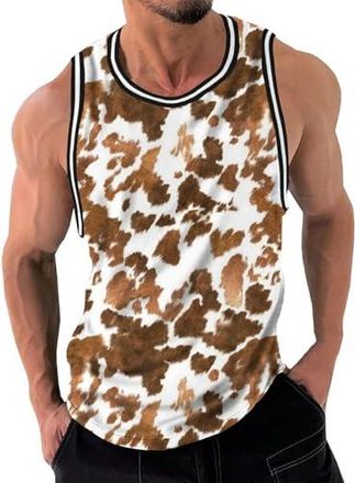 Generic Débardeur rayé sans manches pour homme - Haut de sport décontracté tendance à rayures - Coupe ample - Pour le sport en plein air et la vie quotidienne