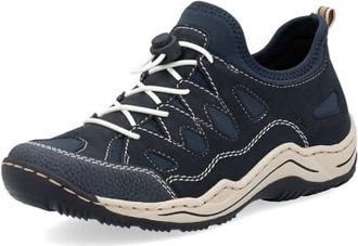 Rieker Baskets basses L0551 pour femme - Semelle lâche, Bleu 14., 39 EU