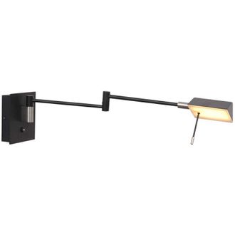 Steinhauer Steinhauer - wandleuchte - Retina - schwarz - metall - bettlampe