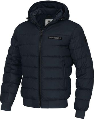 Pitbull Winterjacke Herren mit Steppung Dillon, Jacke Herren mit Kapuze, M&auml;nner Steppjacke, Bequeme Windjacke, Windbreaker mit Rei&szlig;verschluss, Jacke Winter St
