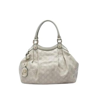 Gucci Sac cabas Sukey Pre-owned - Femme - Pre-owned - Beige - Taille: ONE Size