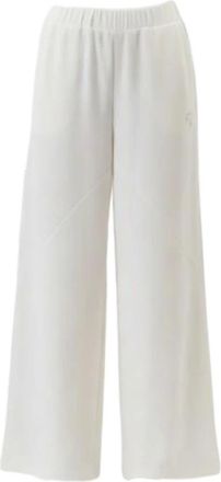 Liu Jo Femme, Pantalons, Blanc, Taille: 38 FR Wide Pantalons