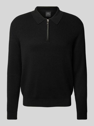 A|X Armani Exchange Strickpullover mit Umlegekragen