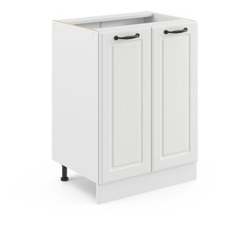 Vicco Meuble bas de cuisine R-Line, Blanc campagne, 60 cm sans plan de travail