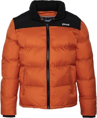 Schott NYC Unisex Utah Jacke, Orange, XL